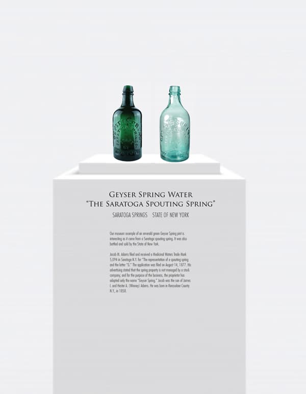 Geyser Spring Water - FOHBC Virtual Museum of Historical Bottles and Glass