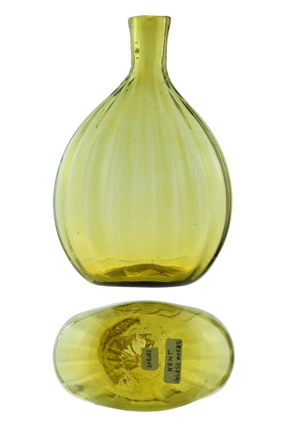 Kent Pattern Molded Chestnut Flask - FOHBC Virtual Museum of Historical ...