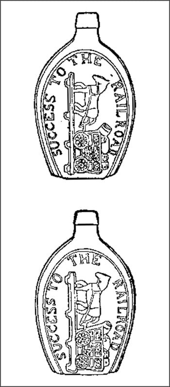 GV-5 • “Success To The Railroad” and Horse and Cart Flask – FOHBC ...