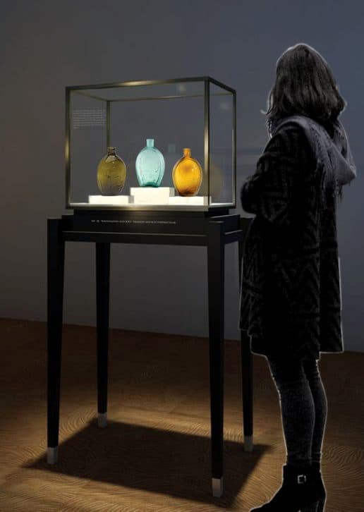 GI-32 • “Washington” And Bust – “Jackson” And Bust Portrait Flask ...