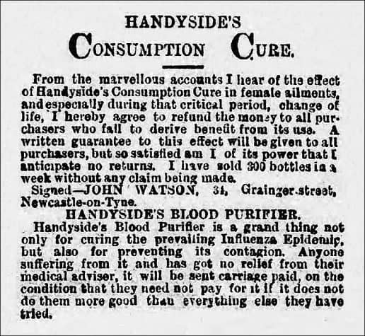 Handyside’s Consumption Cure - FOHBC Virtual Museum of Historical ...